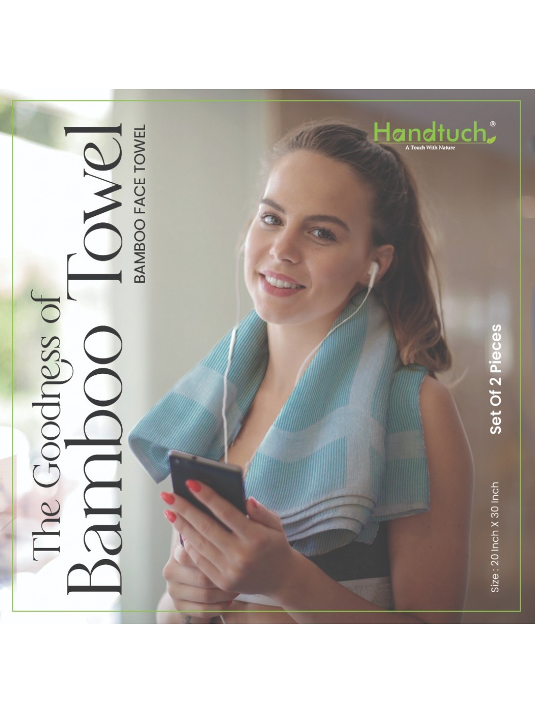Handtuch Bamboo Hand Towels (2 Pieces Pack)